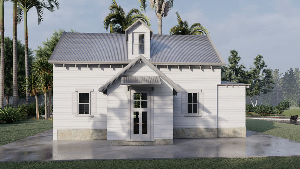 Two-Story 2-Bedroom Home Building Plans | 28'x16' | 956sqft | DIY Blue ...